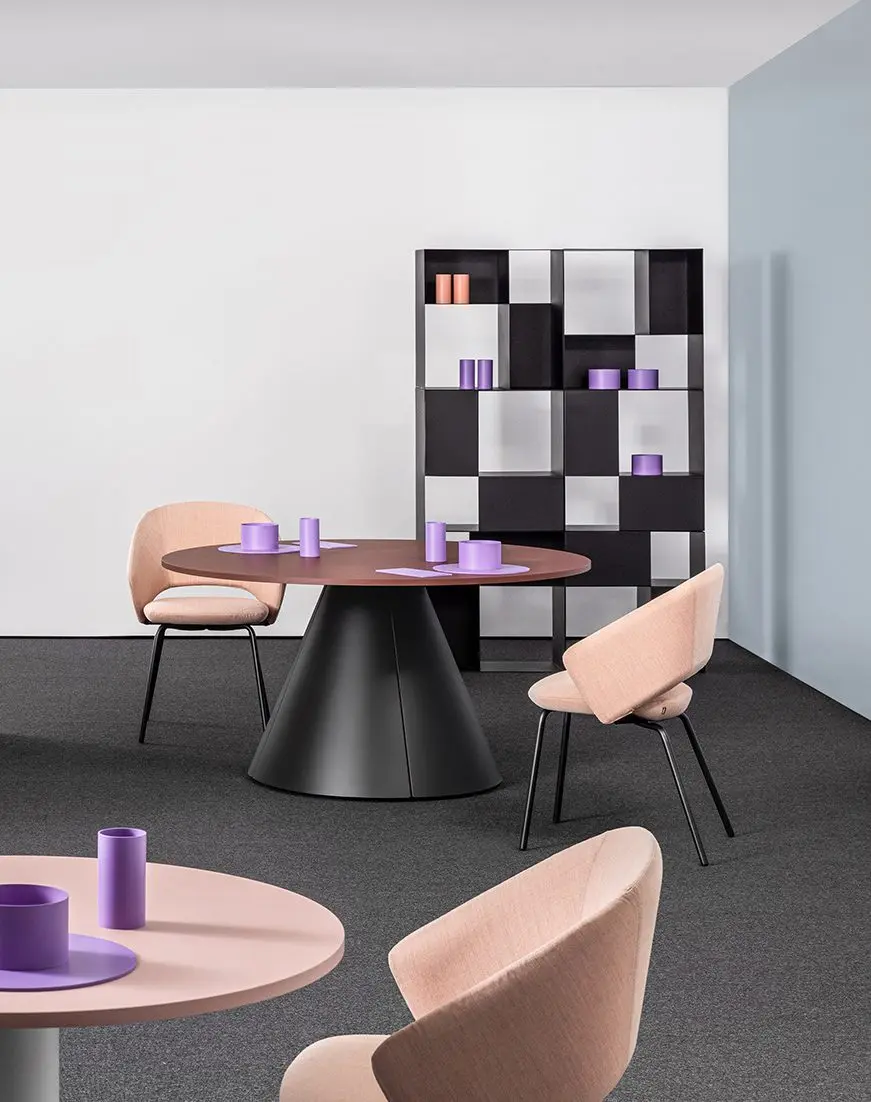 Table Ronde De Réunion Réglable En Hauteur Follow Meeting Cone I Openspaces